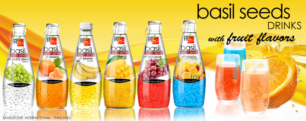 BASIL SEED DRINKS - SANDSTONETHAILAND CANNED DRINKS AND BEVERAGE